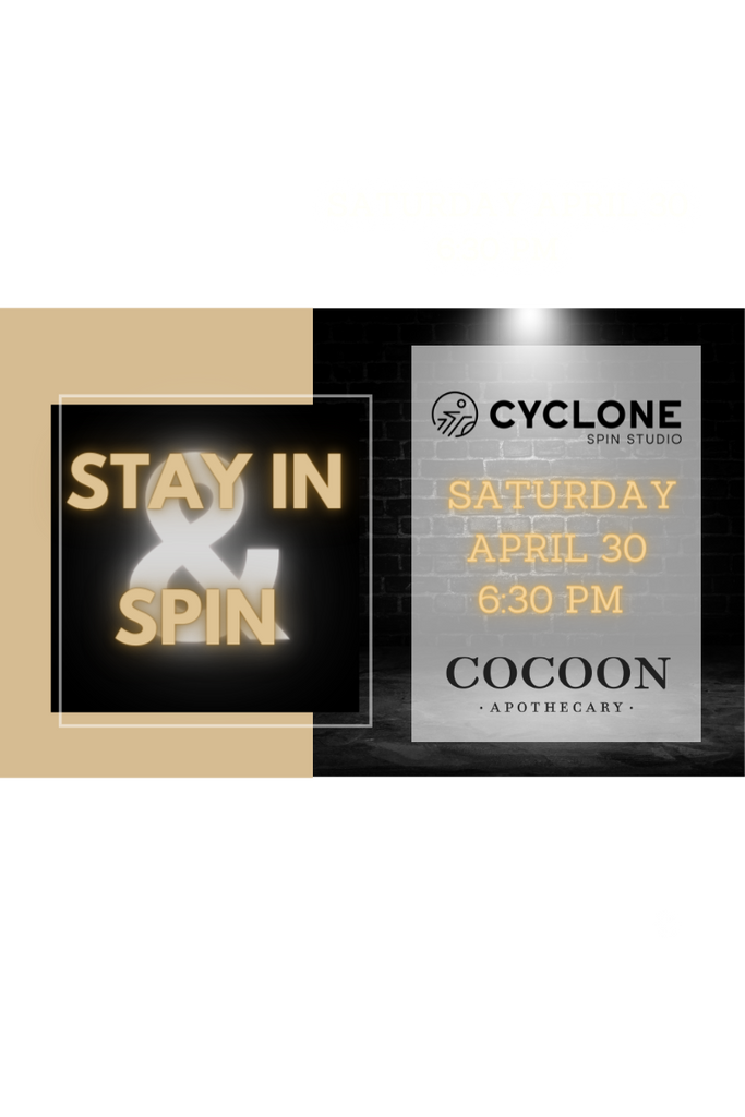 Special Event: Stay in & Spin! – Cyclone Spin Studio